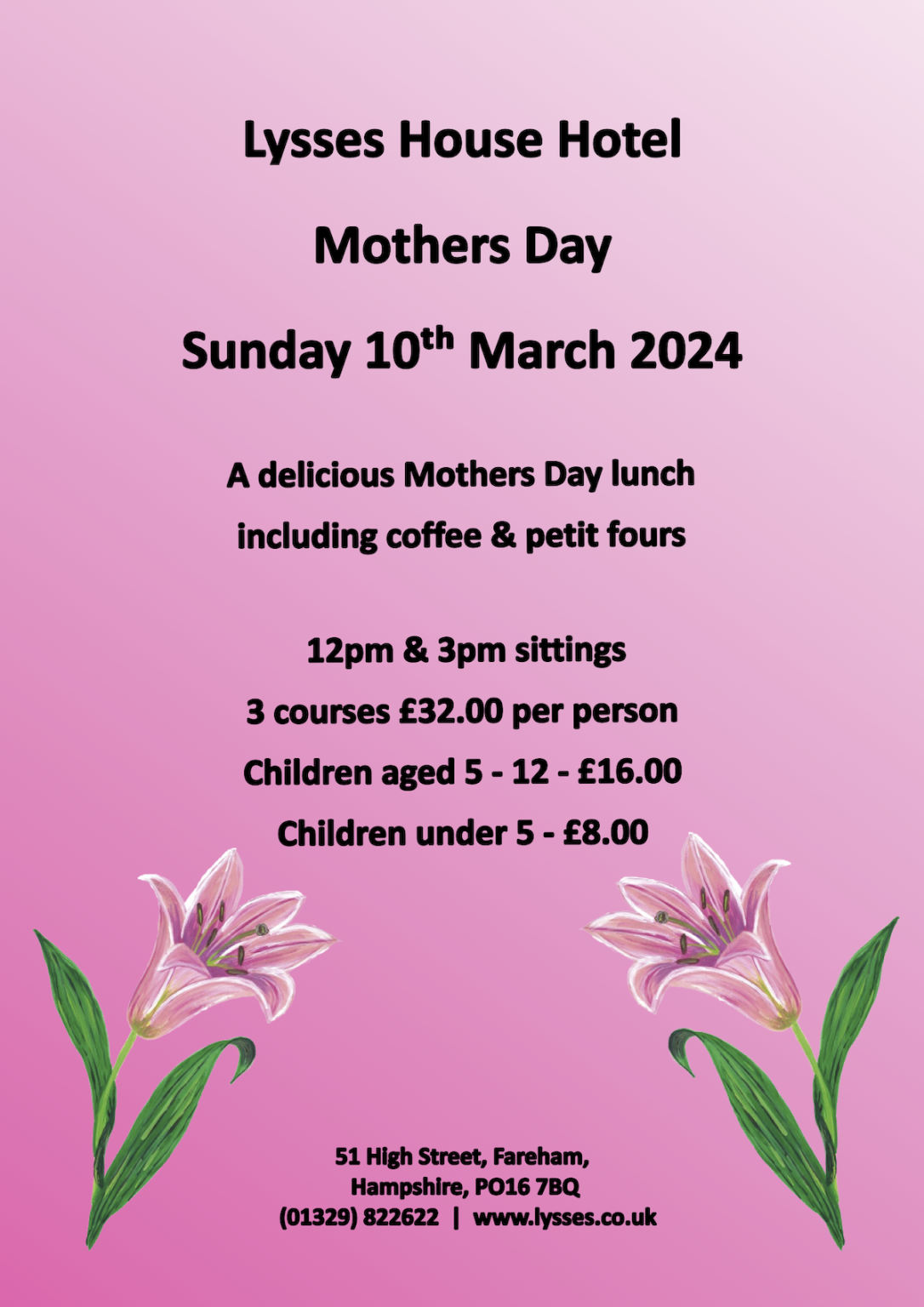 What’s On – Lysses House Hotel